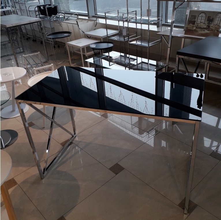 Письменный стол со стеклянной столешницей MK-73422(MK-6343-BK) - купить ...